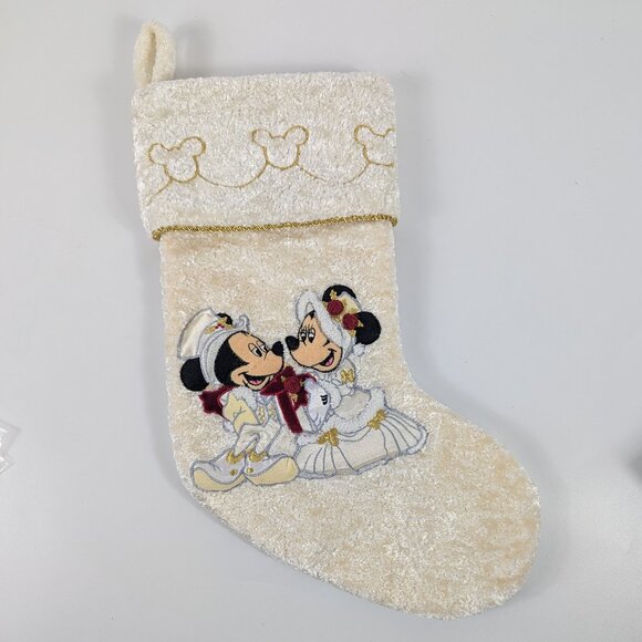 Disney | Holiday | Vintage Disney Victorian Mickey Minnie Mouse White ...